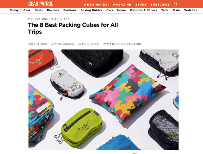 Weekender Packing Cubes featured in Gear Patrol's "The 8 Best Packing ...